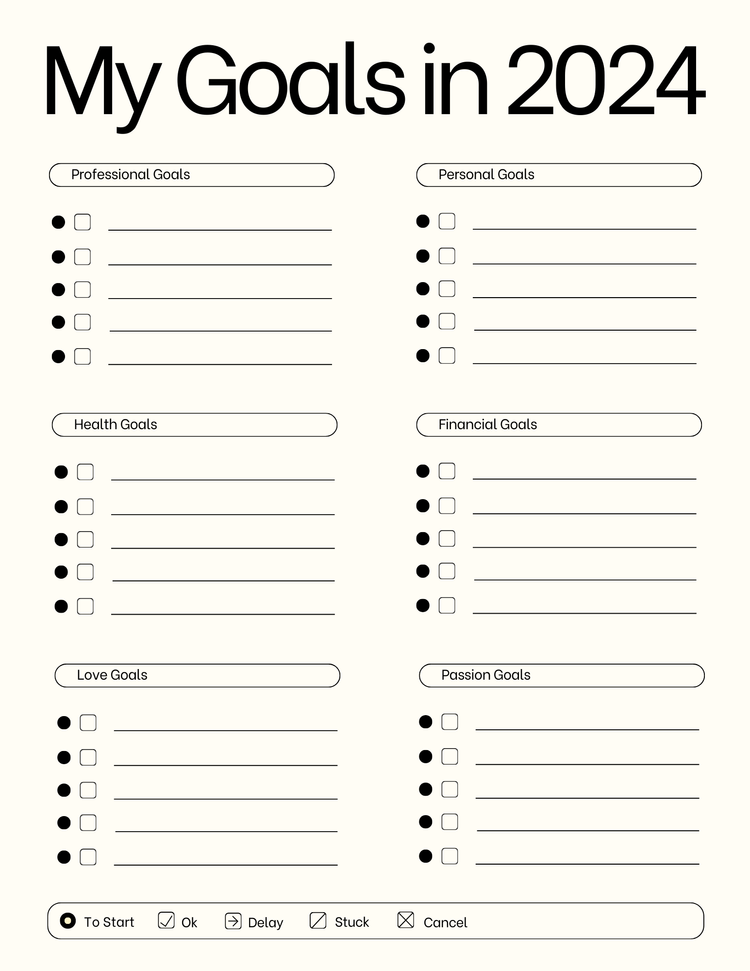 Free Self-Improvement Worksheets and Printables to Use in 2024 — The ...