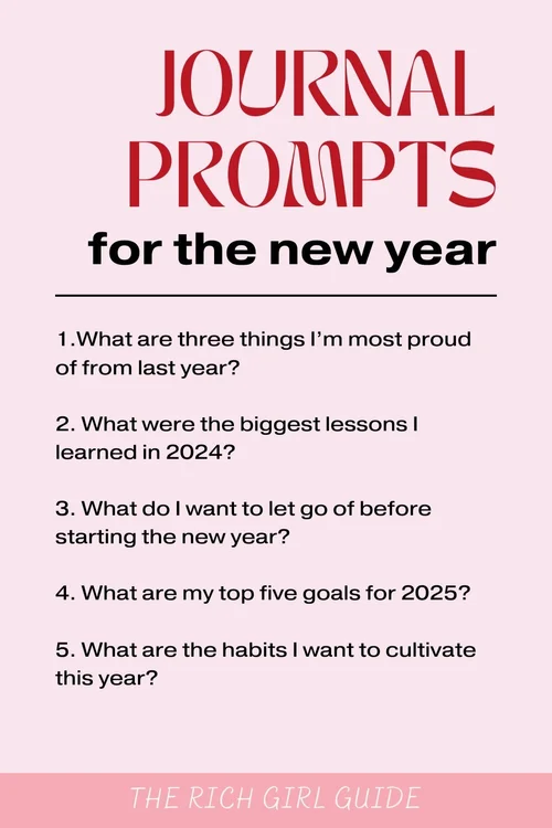 30 New Year Journal Prompts for 2025 — The Elevate Edit