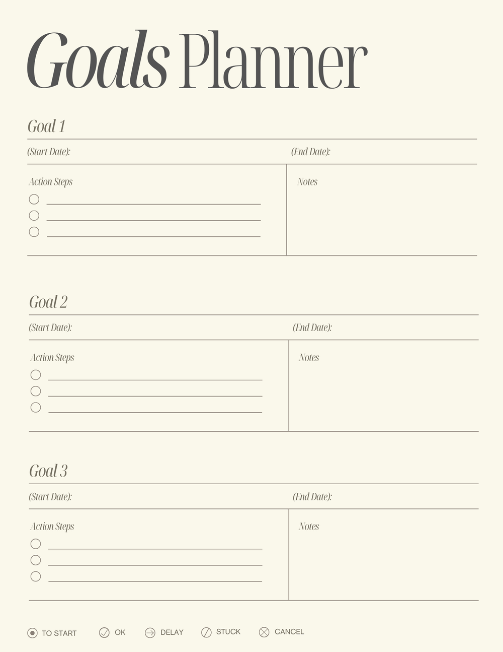 Free Self-Improvement Worksheets and Printables to Use in 2024 — The ...