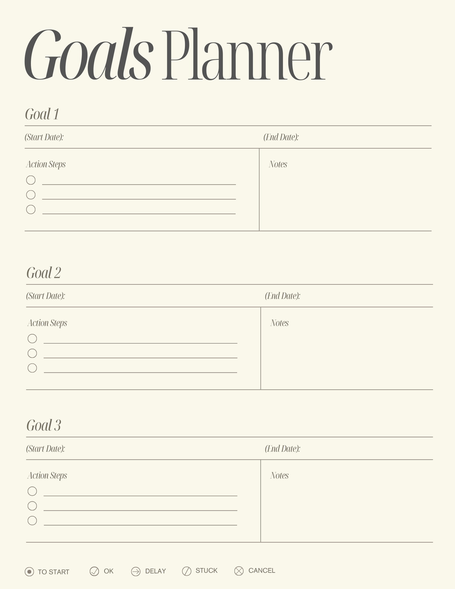 Free Self-Improvement Worksheets and Printables to Use in 2024 — The ...