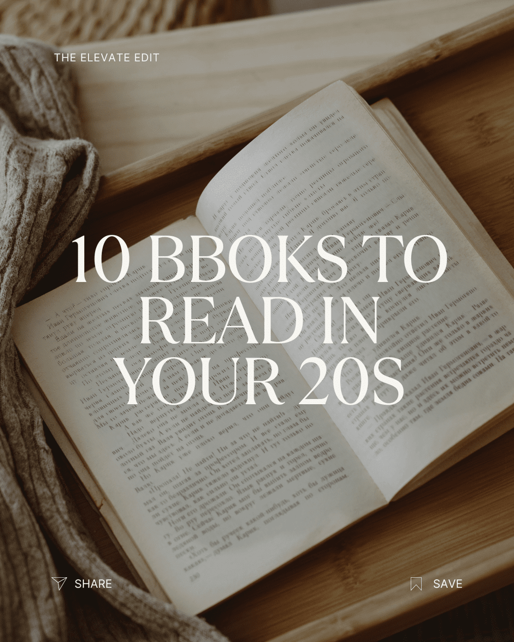 10 Best Books to Read in Your 20s — The Elevate Edit