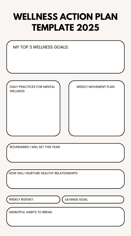 The Only Wellness Action Plan Template You’ll Ever Need — The Elevate Edit