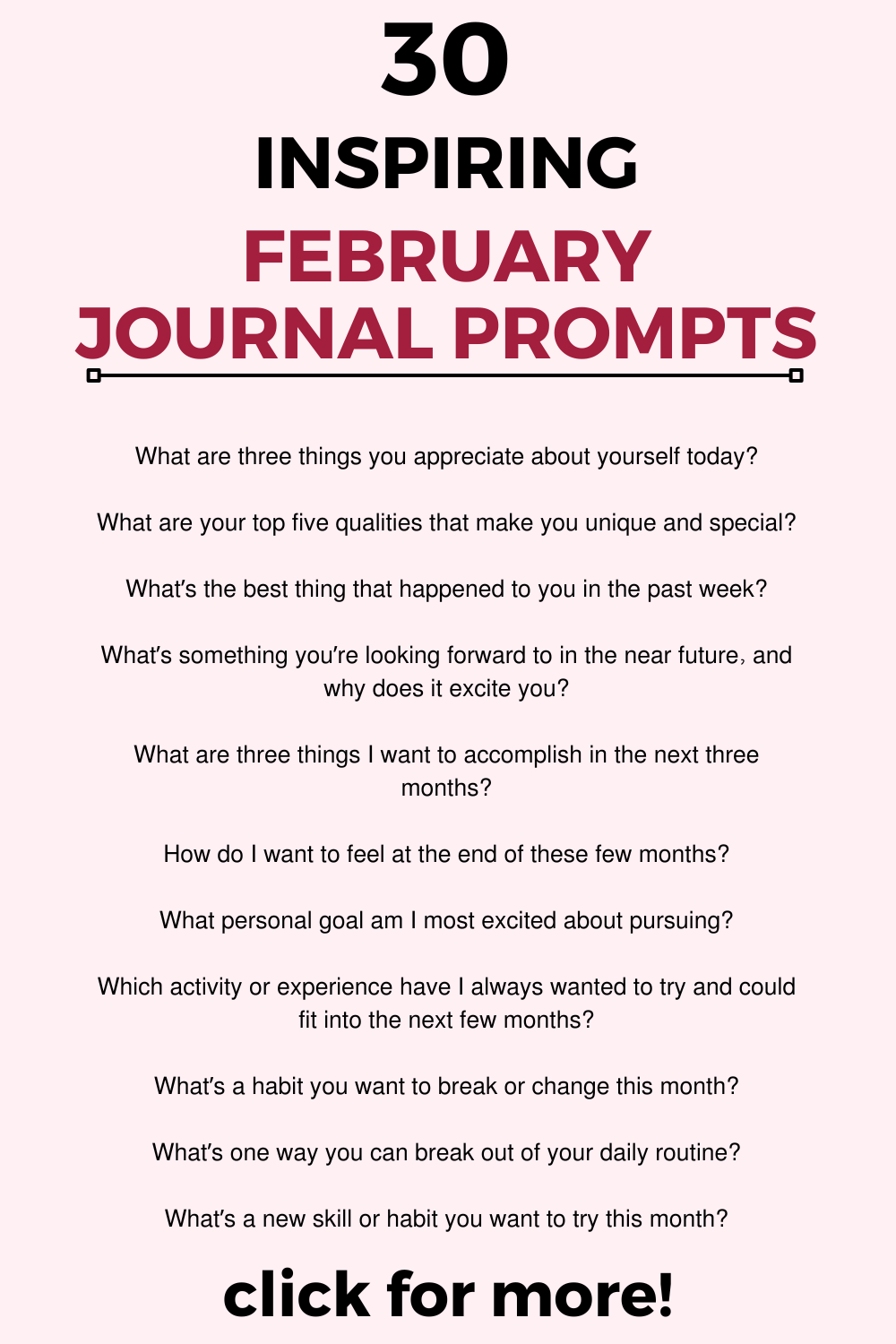 30 Inspiring February Journal Prompts to Use in 2025 — The Elevate Edit