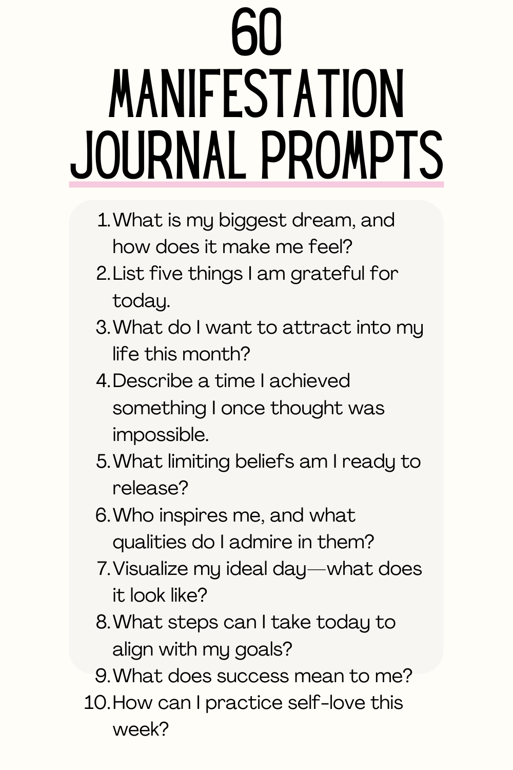 60 Manifestation Journal Prompts to Get What You Want — The Elevate Edit