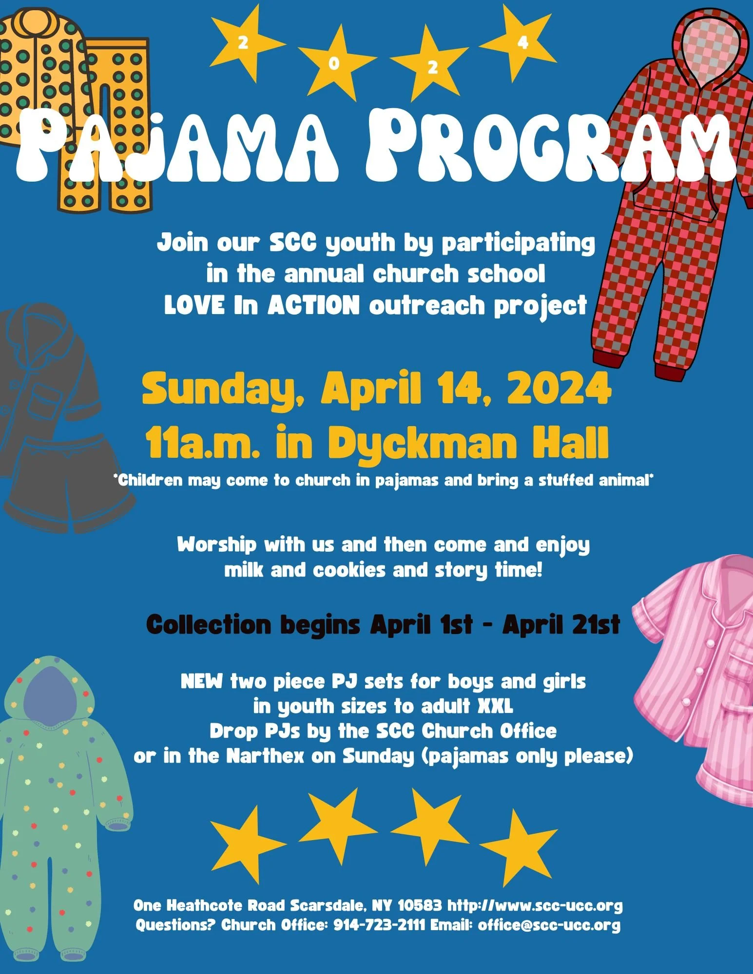 Pajama Program — Scarsdale Congregational Church, UCC