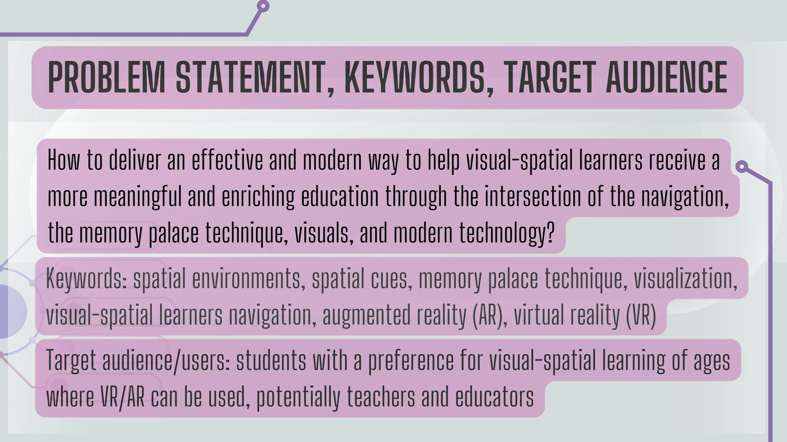 Spatial Learner Mind Palace VR — Sarah Baxter | Portfolio