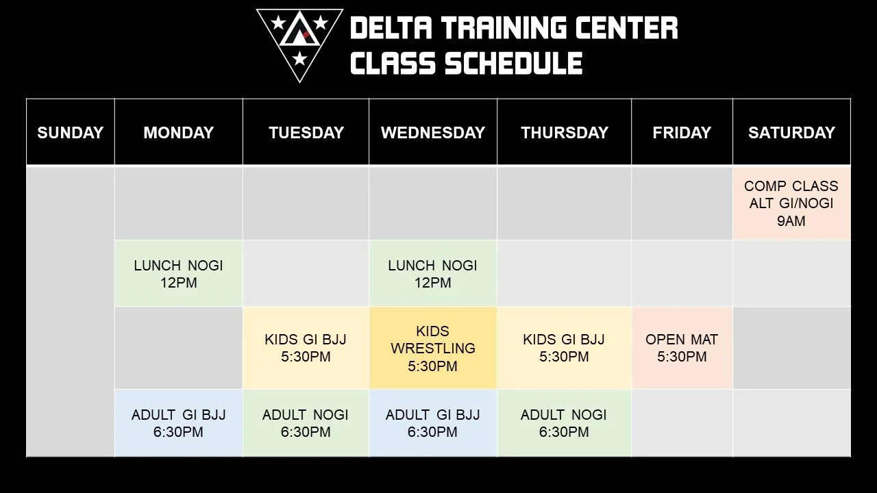 Schedule — Delta Training Center