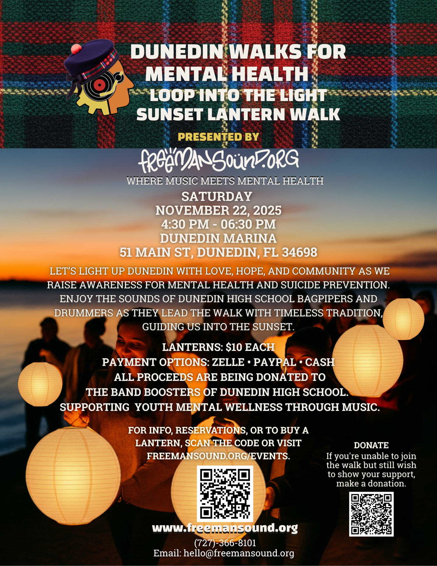 Dunedin Walks for Mental Health: Loop into the Light Sunset Lantern ...
