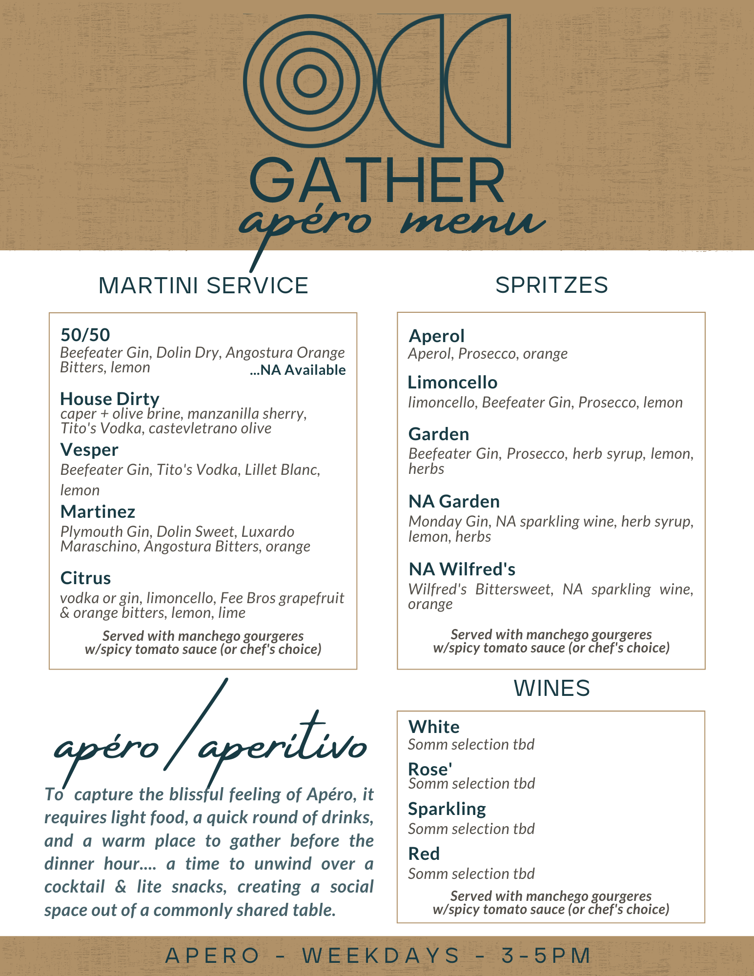 aperomenu — Gather by Ghostlight