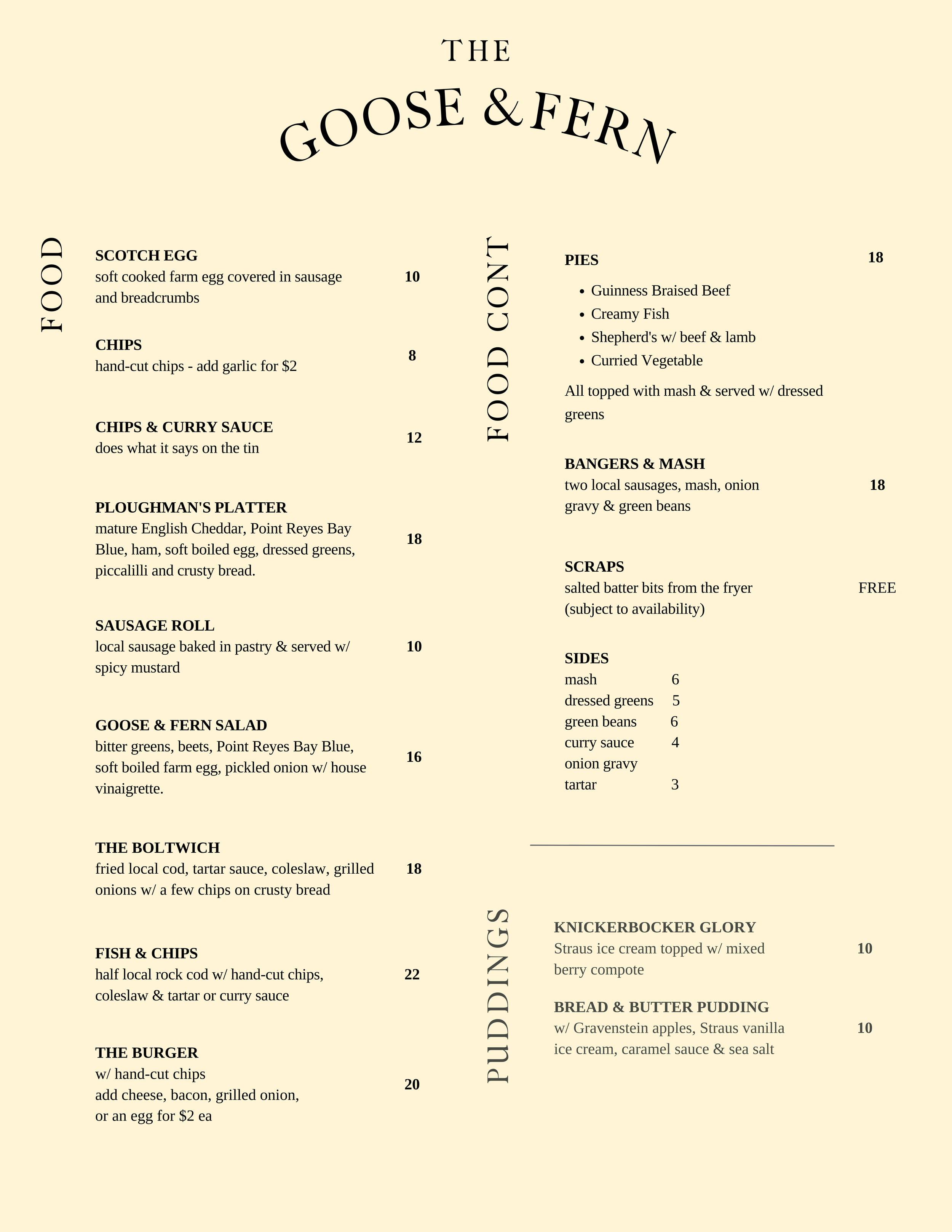Food Menu