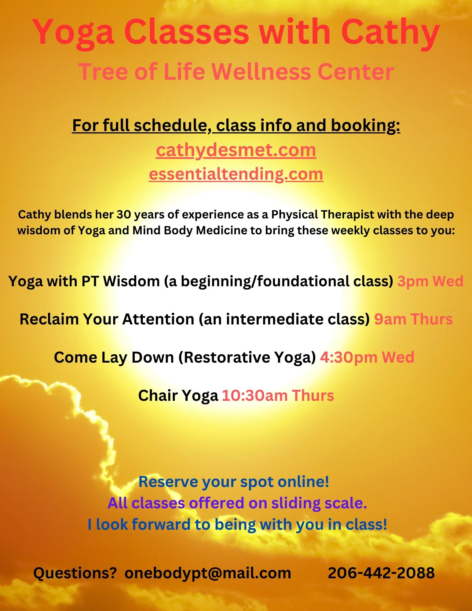 Promo Flyers — Tree of Life Wellness Center