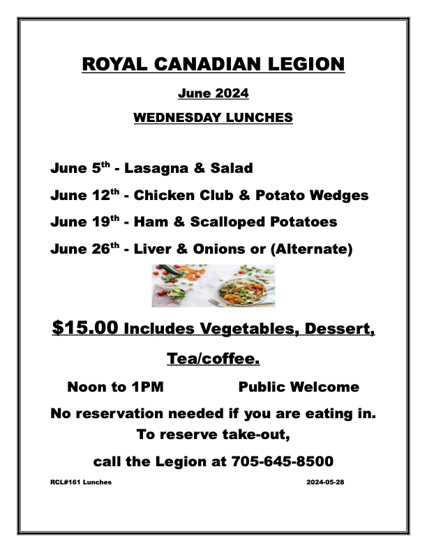 Events — Bracebridge Legion Branch 161