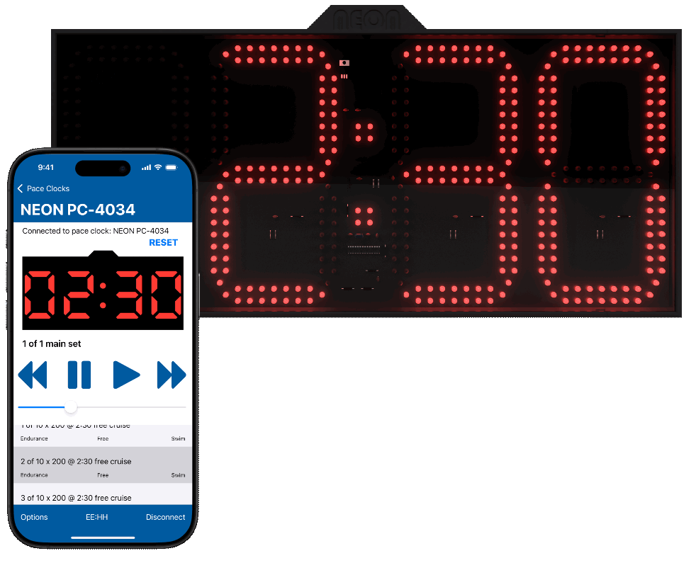 Neon Pace Clock — Neon