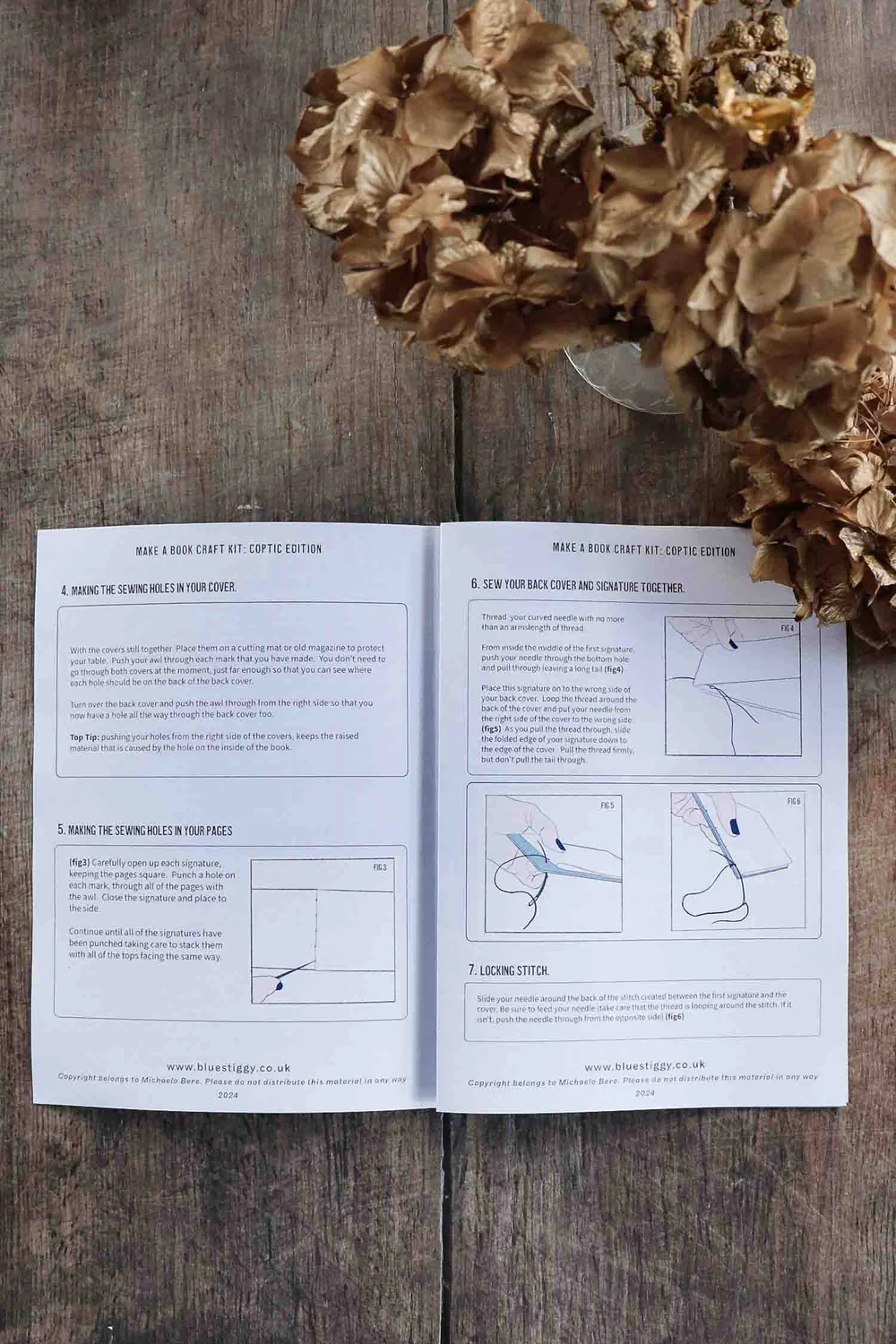 Bookbinding Craft Kit: Coptic Edition - Make your own notebook ...