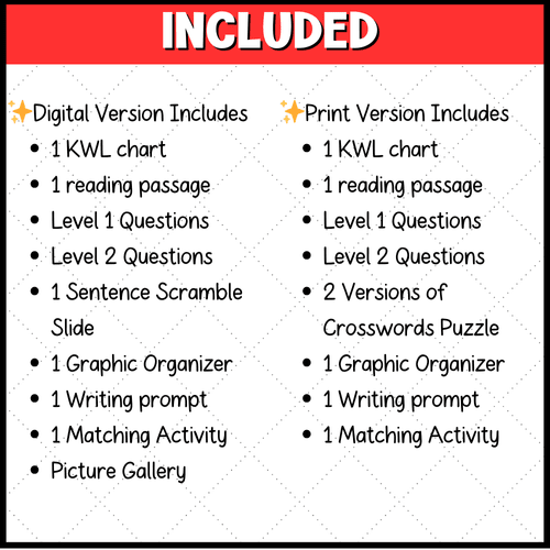 Memorial Day Reading Passage, Graphic Organizer, Writing, Grammar ...