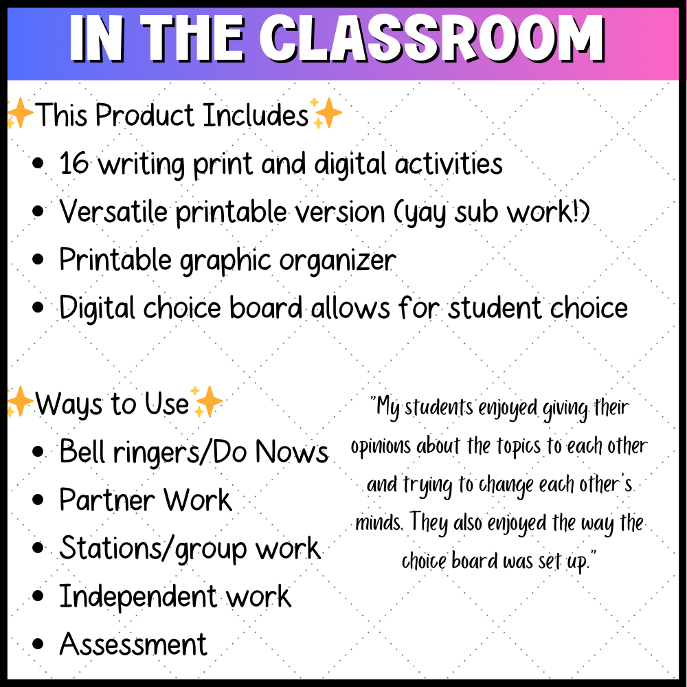 Expository Informative Differentiated Writing Graphic Organizers ESL ...