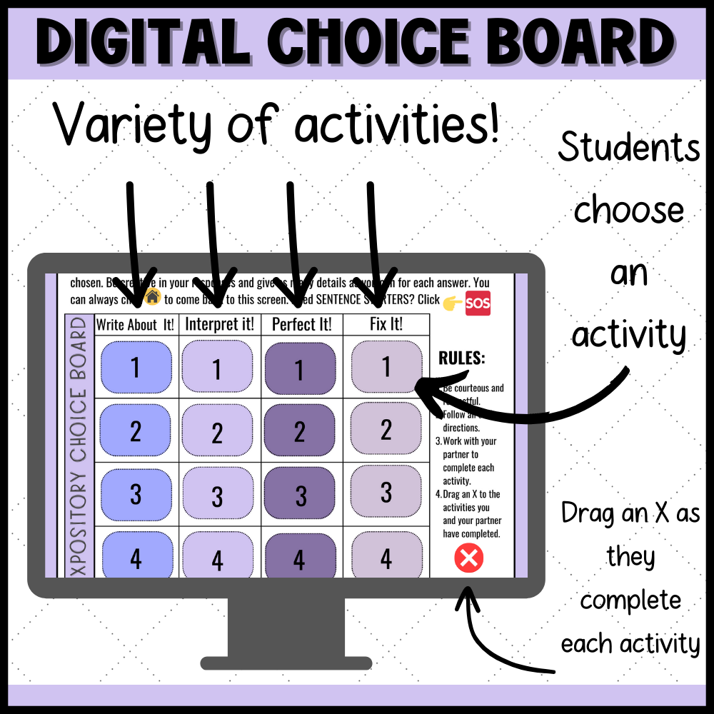 Narrative Writing Activities & Graphic Organizers, Interactive for ESL ...