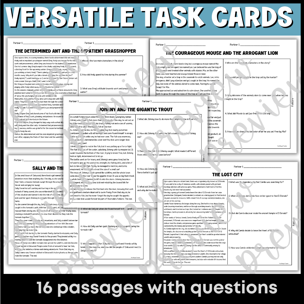 Reading Bell Ringers for Middle School ELA/ESL for 5th and 6th Grade ...