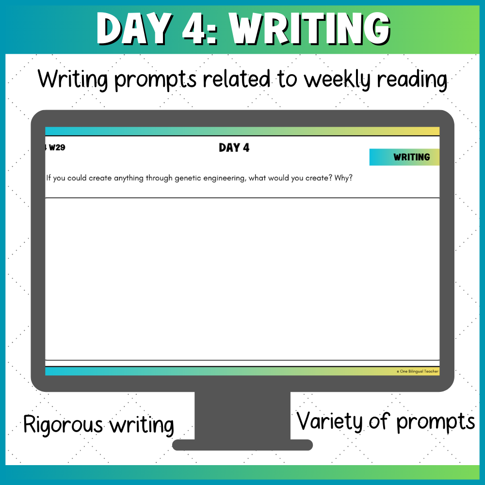 Reading Bell Ringers for Middle School ELA/ESL for 5th and 6th Grade ...