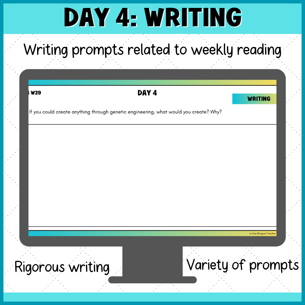 Reading Bell Ringers for Middle School ELA/ESL for 5th and 6th Grade ...