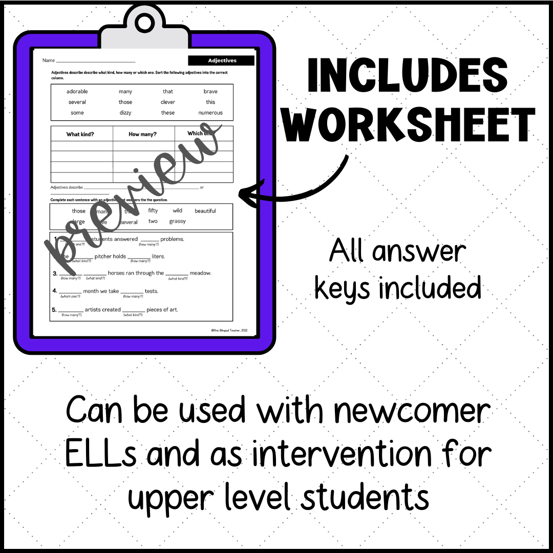ESL Subject Noun and Direct Object Lesson, Task Cards, & Digital ...