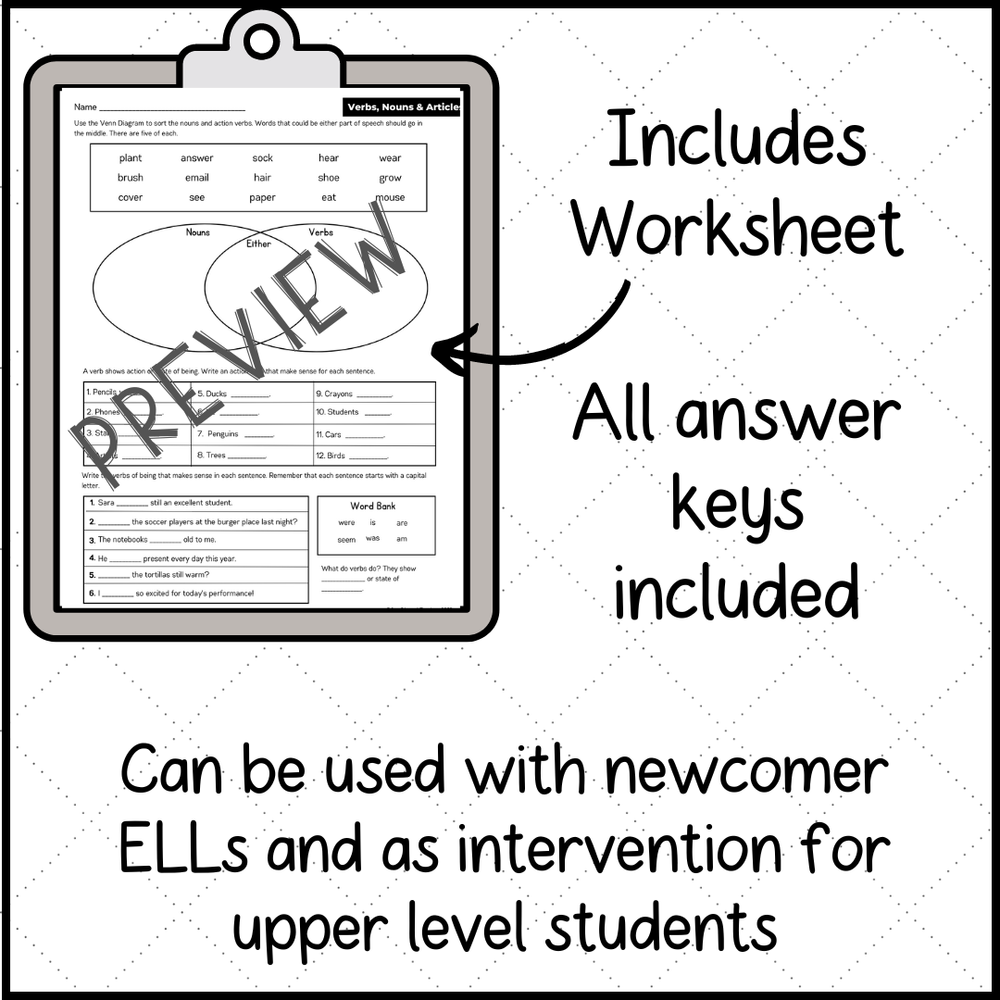 ESL Subject Noun and Direct Object Lesson, Task Cards, & Digital ...