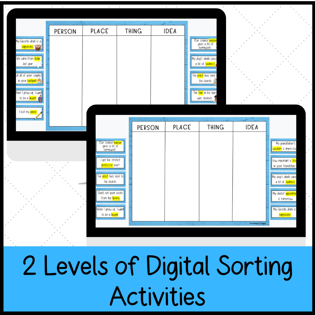 Adjectives Lesson and Activities and Quiz for ESL Students — One ...