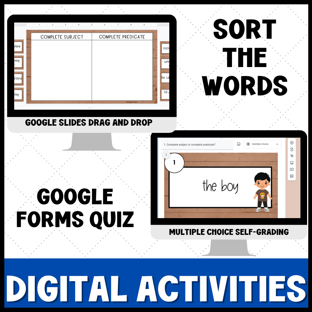Adjectives Lesson and Activities and Quiz for ESL Students — One ...