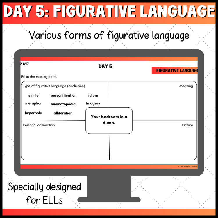 Reading Bell Ringers for Middle School ELA/ESL for 5th and 6th Grade ...