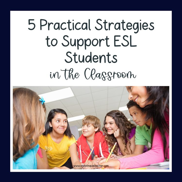 5 Practical Strategies to Support ESL Students in the Classroom — One ...