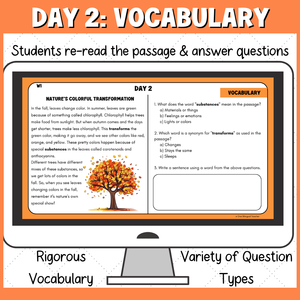 Reading Bell Ringers for Middle School ELA/ESL for 5th and 6th Grade ...