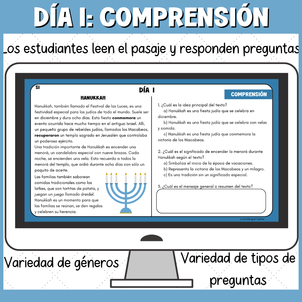 Enero Bell Ringers en Español | Lecturas Bilingües 7.º–8.º Grado — One ...