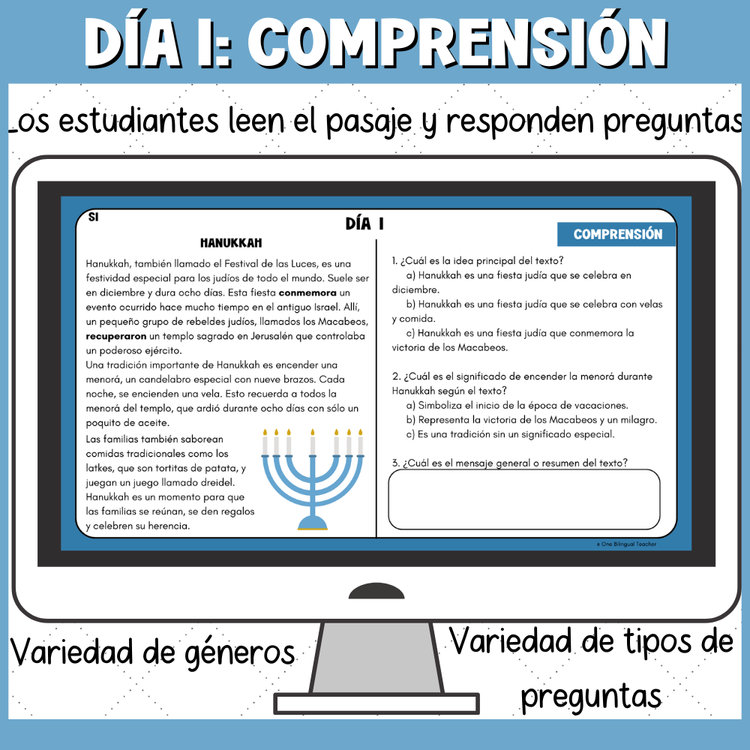 Enero Bell Ringers en Español | Lecturas Bilingües 7.º–8.º Grado — One ...