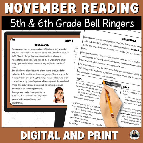 Reading Bell Ringers for Middle School ELA/ESL for 5th and 6th Grade ...