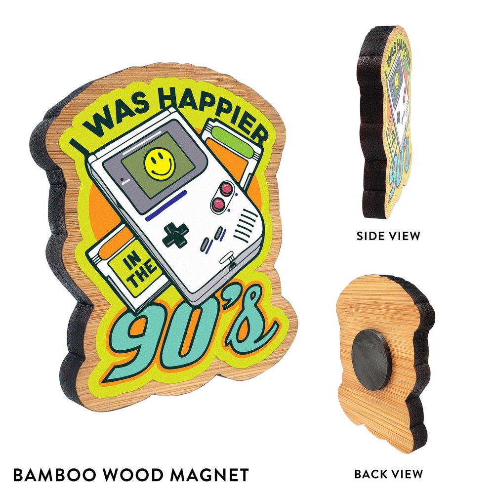 5/16" Bamboo Wood Magnets — Morris Magnets Gifts & Souvenirs