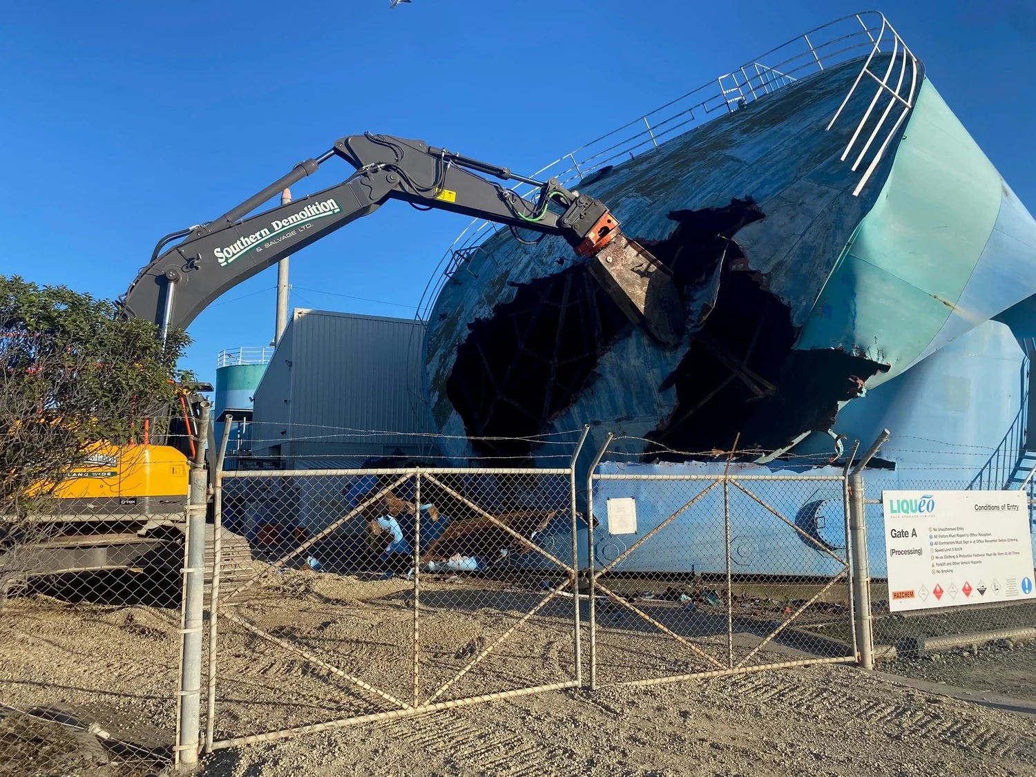 Liqueo Tank Demolition — Total Spec Engineering