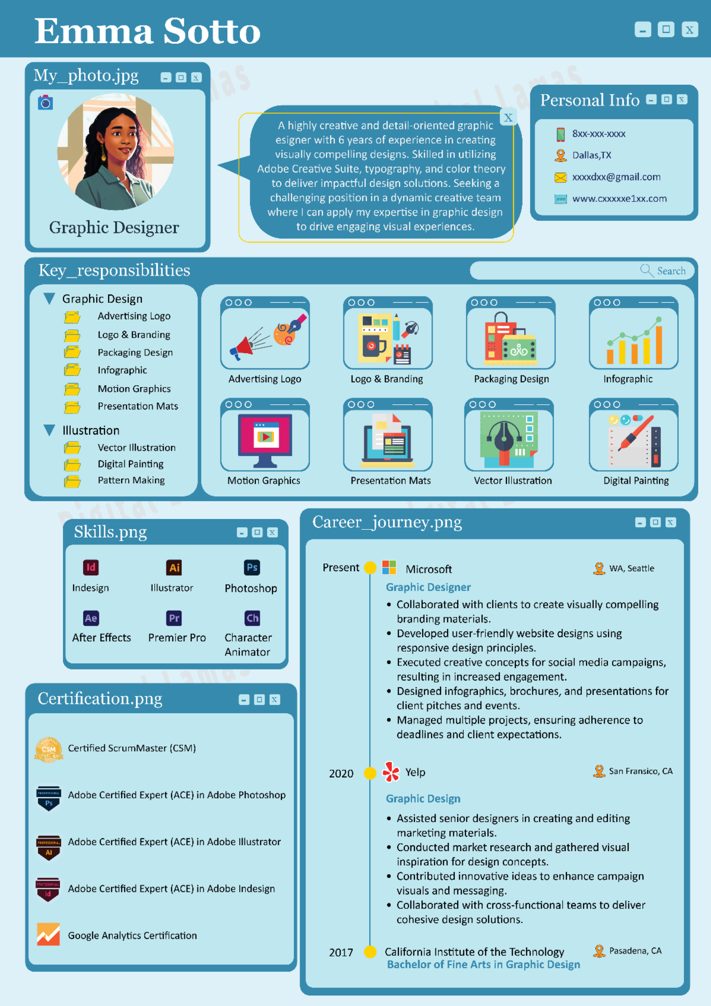 Infographic Resume Template Publisher