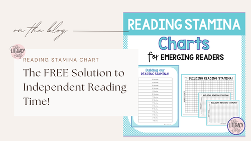 Reading Stamina Chart: Reading Time Solution — The Literacy Lady