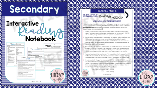 Interactive Reading Notebook — The Literacy Lady