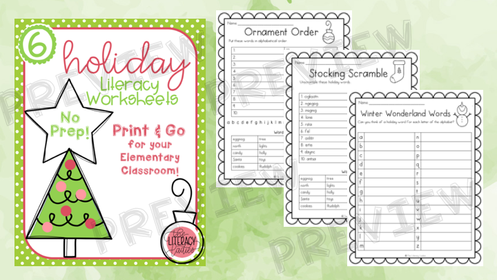 Christmas Activities NO PREP — The Literacy Lady