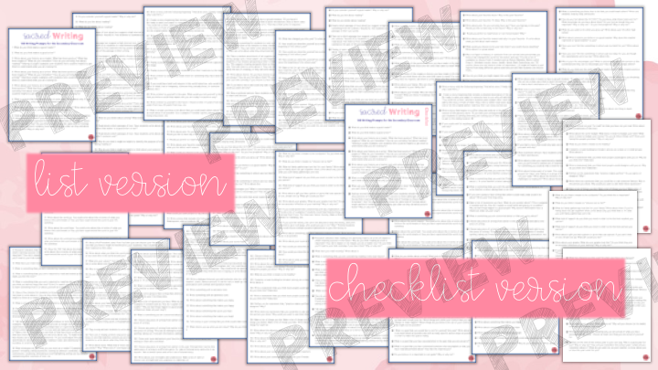 Writing Prompts for Middle School ENTIRE YEAR — The Literacy Lady