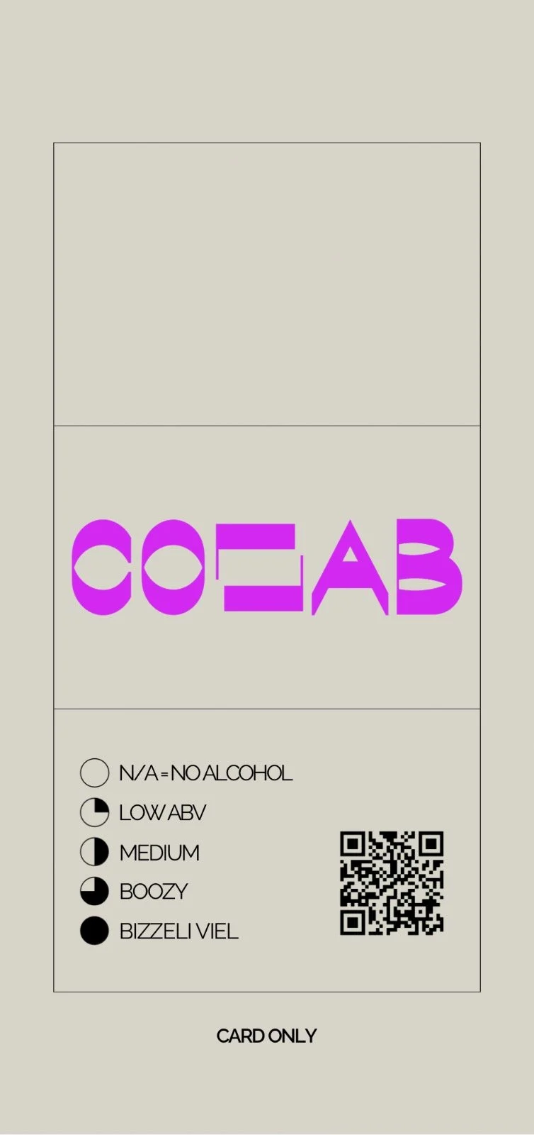 Menu 1 — COLLAB Bar Hamburg