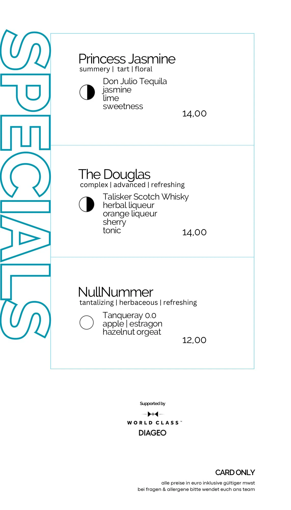 Menu 1 — COLLAB Bar Hamburg