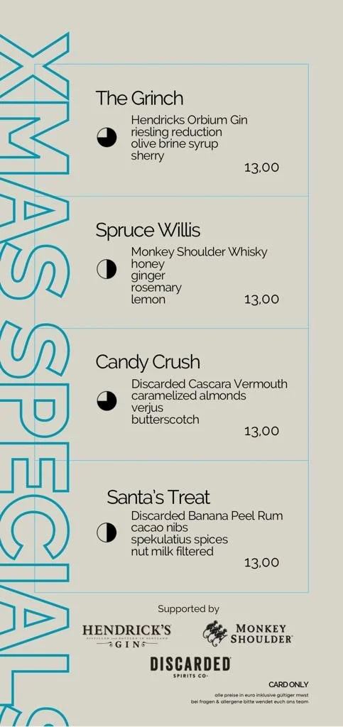 Menu 1 — COLLAB Bar Hamburg