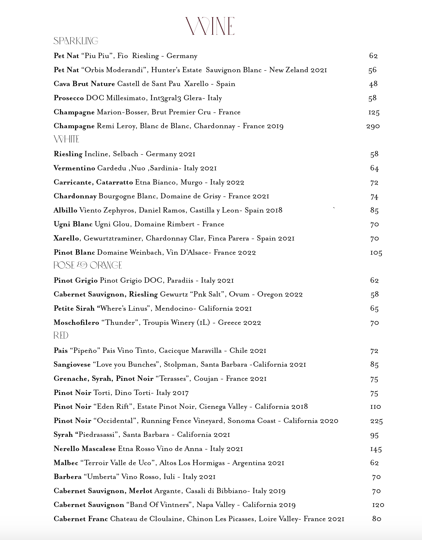 Alice Drink Menu Alice Home— ALICE