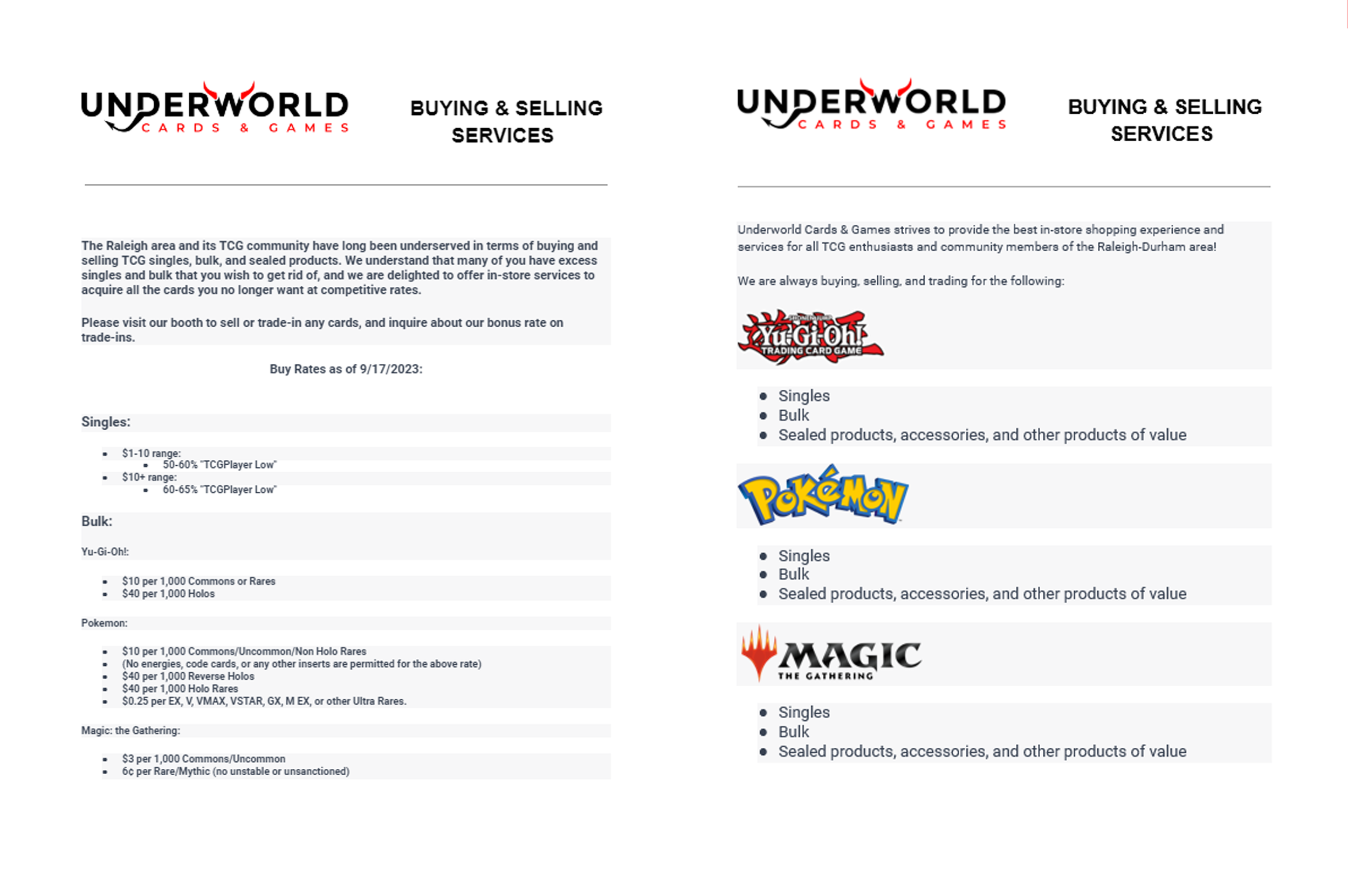 Underworld Cards & Games