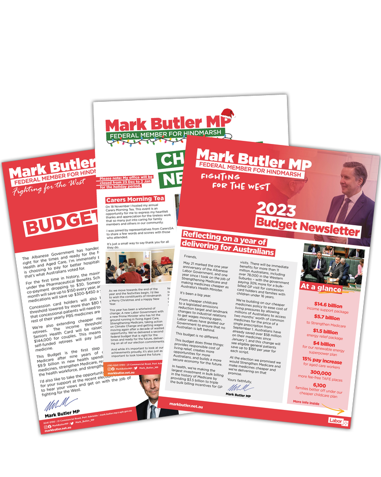 Newsletters — Mark Butler MP