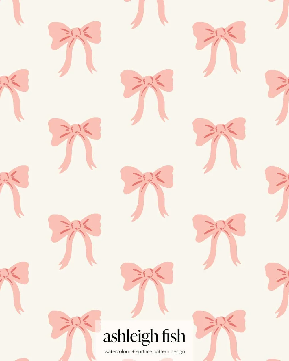 Coquette Bows Surface Pattern Collection for Valentines Day