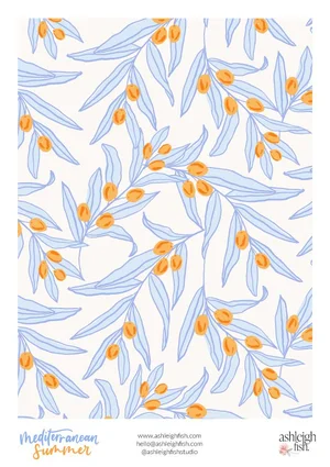 Mediterranean Summer Surface Pattern Collection