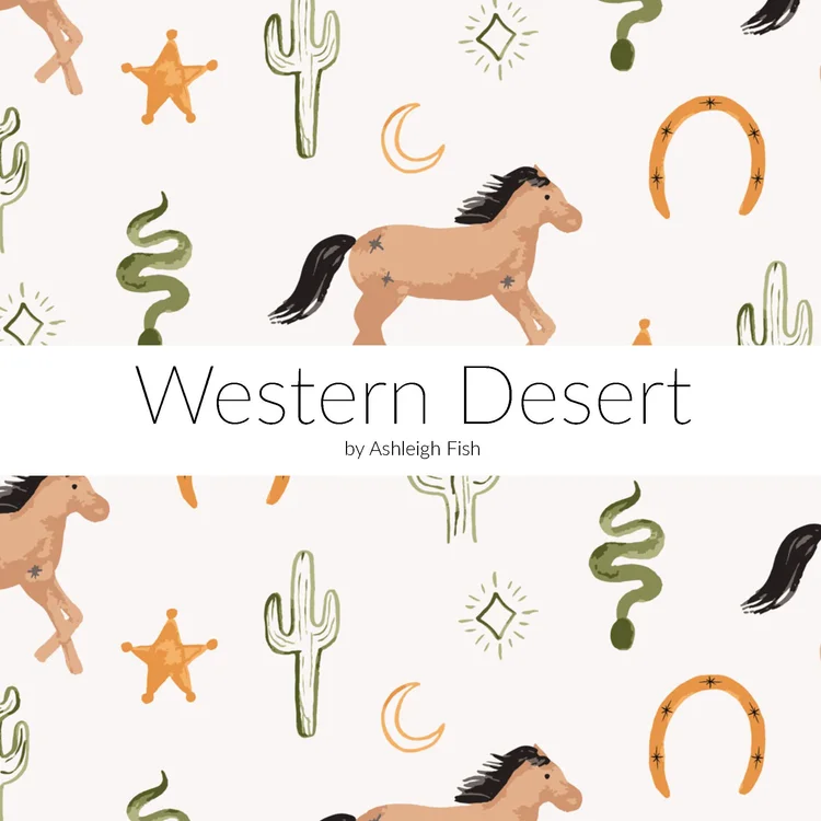 Western Desert surface pattern collection for art licensing